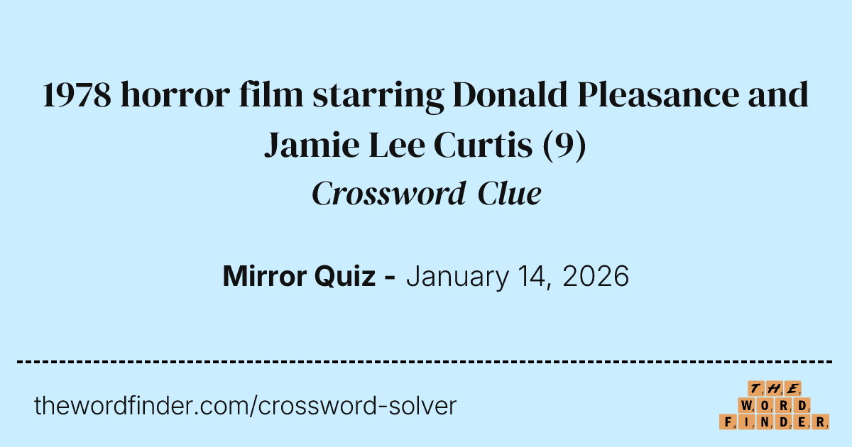 1978 horror film starring Donald Pleasance and Jamie Lee Curtis ...