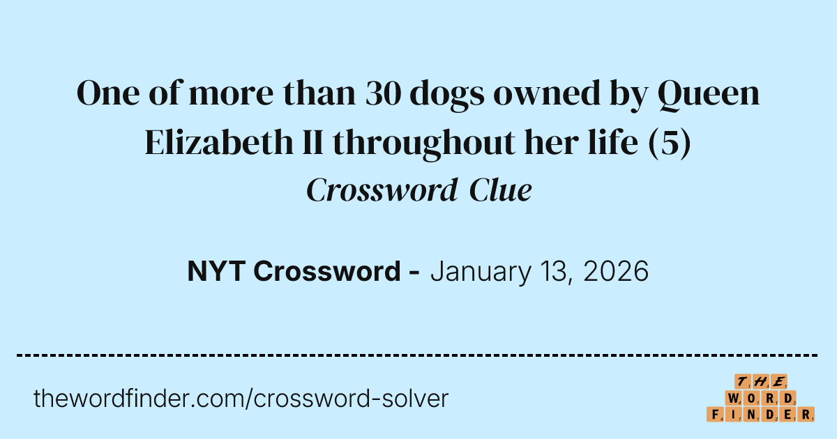One of more than 30 dogs owned by Queen Elizabeth II throughout her ...
