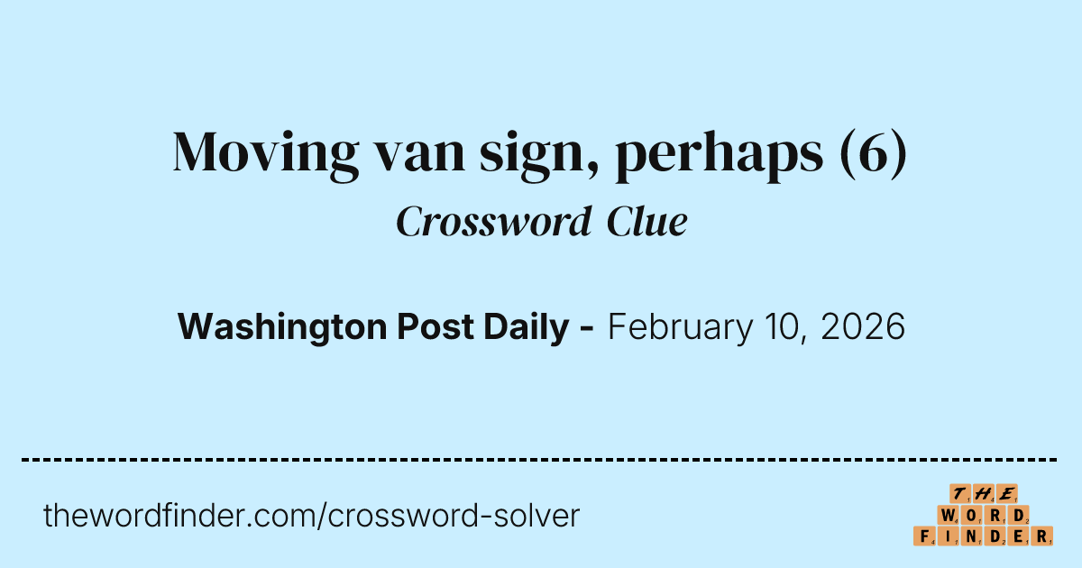 Van Driver Perhaps Crossword Clue