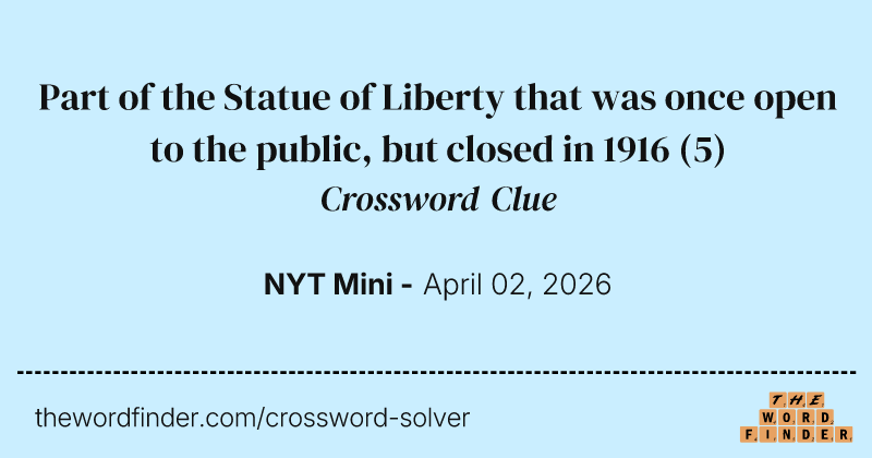 Part of the Statue of Liberty that was once open to the public, but ...