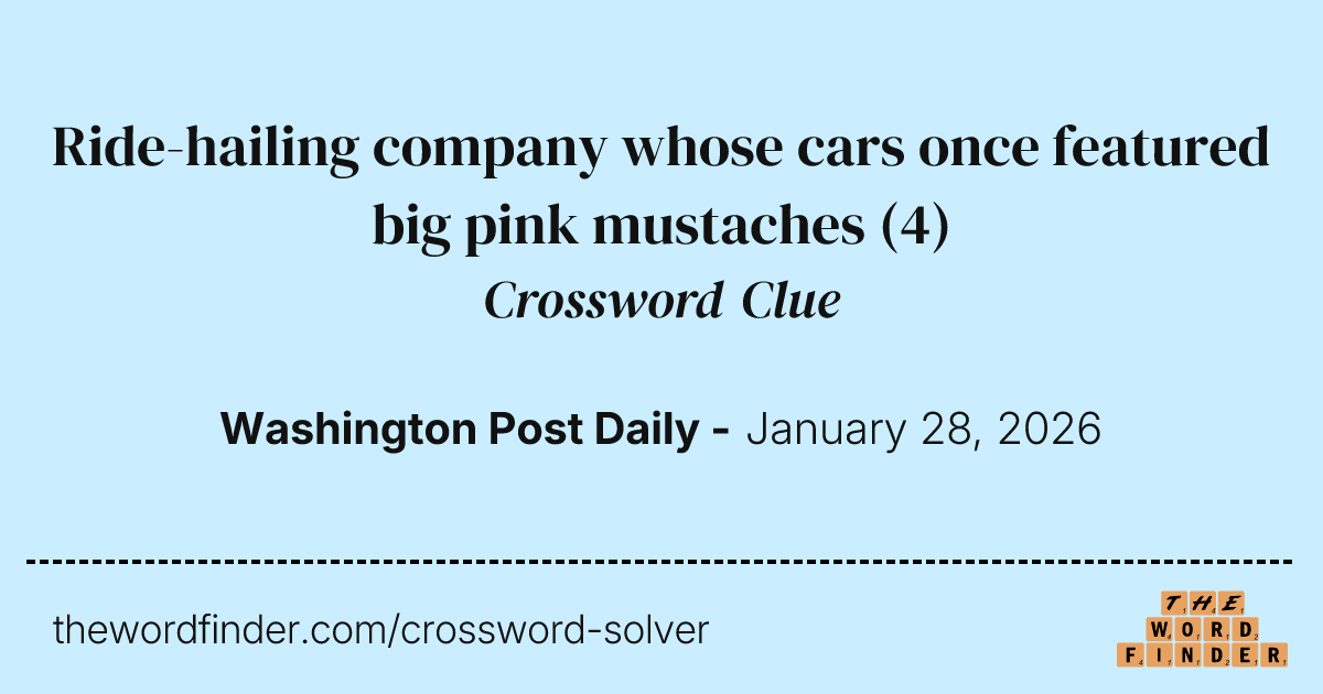 Ride-hailing company whose cars once featured big pink mustaches ...