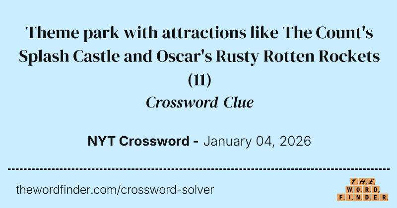 Theme park with attractions like The Count's Splash Castle and Oscar's ...